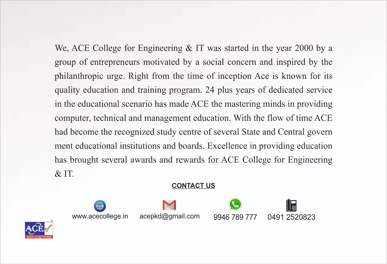 ACE COLLEGE